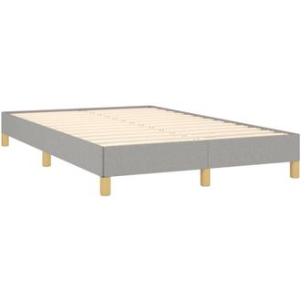 vidaXL Cadre de lit sans matelas gris clair 120x190 cm tissu vidaXL