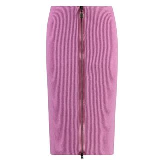 Tom Ford Gerippter Strickrock aus Seide und Wolle - - Skirts - Damen - Rosa - S