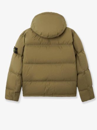 Stone Island Mens Down Jacket Matt Ripstop Green Polyamide
