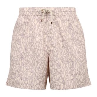 Agnona Badeshorts mit Kordelzug - - Swimwear - Herren - Beige - L
