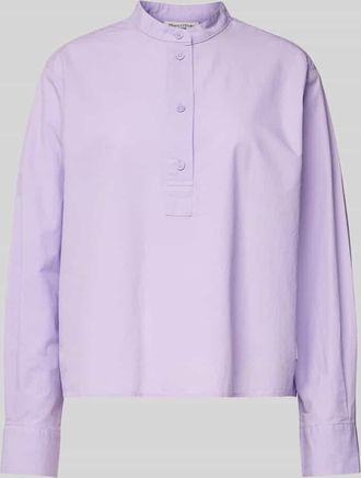 Marc O'Polo Denim Relaxed Fit Bluse mit Stehkragen