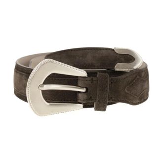Brunello Cucinelli Femme, Accessoires, Brun, Taille: ONE Size Ceinture en daim