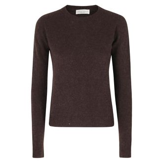 Roberto Collina Femme, Pulls, Brun, Taille: 40 FR Girocollo ML