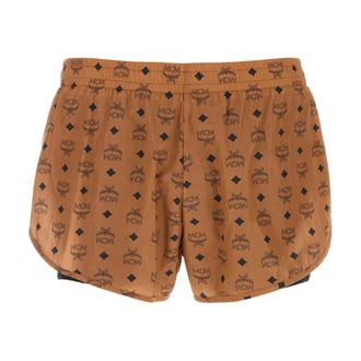 MCM Bedruckte Nylon-Shorts f&uuml;r M&auml;nner - - Shorts - Herren - Braun - XL