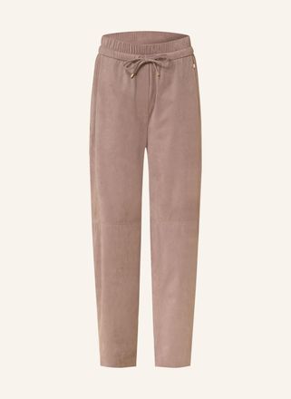 Marc Cain 7/8-Hose Ranchi In Lederoptik beige