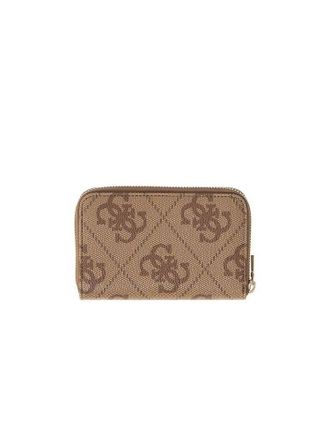 Guess Womens Wallet Latte Logo Polyurethane Bags