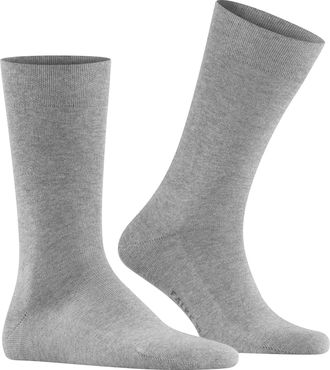Falke Herren Socken grau Baumwolle & Mix unifarben