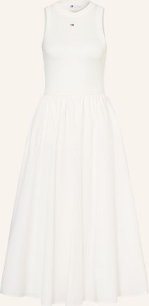 Tommy Jeans Kleid Im Materialmix weiss