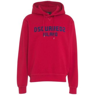 Dsquared2 Milano Logo Cool Fit Red Hoodie