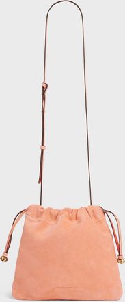 Gerard Darel Sac bourse en cuir velours - ALICE - Blush
