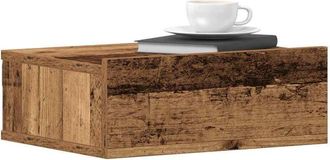 vidaXL Tables de chevet flottantes 2 pcs vieux bois bois ding&eacute;nierie Vidaxl