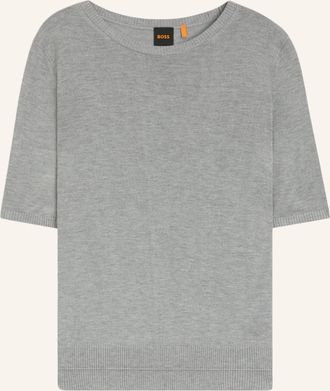 HUGO BOSS Pullover C_Fiaffusa Regular Fit silber