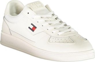 Tommy Hilfiger Leather and Polyurethane Sneaker - White