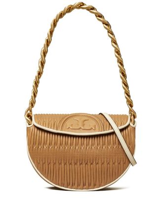 Tory Burch mini sac à main Fleming - Marron