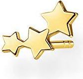 Thomas Sabo Clous doreilles simples en forme détoiles en argent sterling 925 H2142, 0,80 cm, Argent sterling, Non applicable