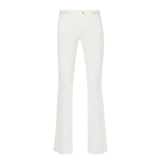 Liu Jo High-Waisted Schlagjeans - - Trousers - Damen - Wei&szlig; - W27