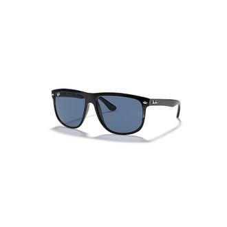 Ray-Ban Boyfriend Sonnenbrillen Schwarz Fassung Blau Glas 60-15