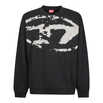 Diesel Herren, Sweatshirts & Hoodies, Schwarzk, XLGr&ouml;&szlig;e