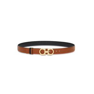 Ferragamo Wendeleder-G&uuml;rtel - - Accessories - Damen - Braun - 95 CM