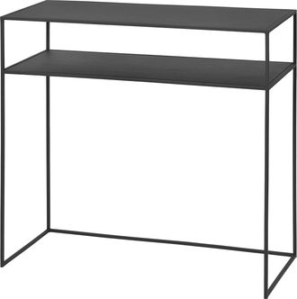 Blomus Sideboard FERA | Black | 85L x 35B x 80H cm | Beistelltisch Schwarz | Konsolentisch aus Stahl für Flur, Wohnzimmer, Schlafzimmer, Büro