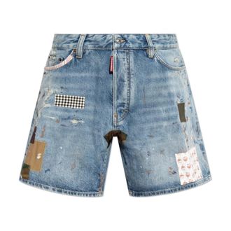 Dsquared2 Homme, Shorts, Bleu, Taille: XS Boxer Denim Shorts