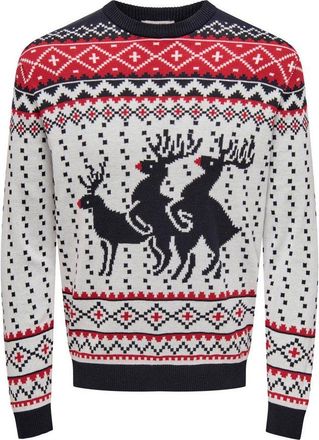Only & Sons Rundhalspullover ONSX-MAX REG DEER CREW KNIT