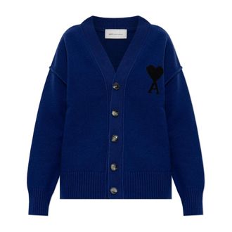 Ami De Coeur Cardigan - - Knitwear - Damen - Blau - XS