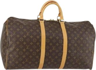 Louis Vuitton unisex, Pre-owned, Brun, Taille: ONE Size Sac Week-End en Cuir Pre-owned