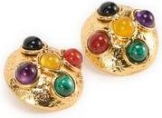 Sylvia Toledano Boucles doreille en laiton et pierre