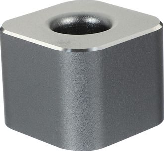 Lurrose Metall Stifthalter Eckig Mit Rundem Loch Poliert Verschlei&szlig;fest Schreibtisch Organizer F&uuml;r F&uuml;llfederhalter B&uuml;ro Zuhause