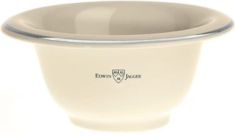 Edwin Jagger Porzellan Rasierschüssel Elfenbein & Silber