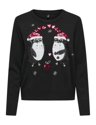 Only Onlxmas Shine Ls Oneck KNT