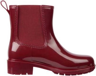 Tommy Hilfiger Bottines de Pluie Femme Flag Rainboot Semelle Crant&eacute;e, Rouge (Deep Rouge), 38