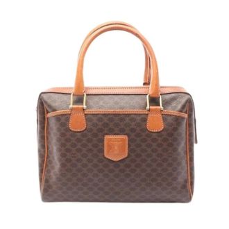 Celine Sac Boston Macadam Pre-owned - Femme - Pre-owned - Brun - Taille: ONE Size