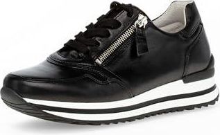 Gabor Baskets basses pour femme, baskets pour femme, largeur suppl&eacute;mentaire confortable (H), Noir 27., 35.5 EU Weit