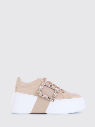 Roger Vivier Baskets Viv Skate en daim avec boucle bijou