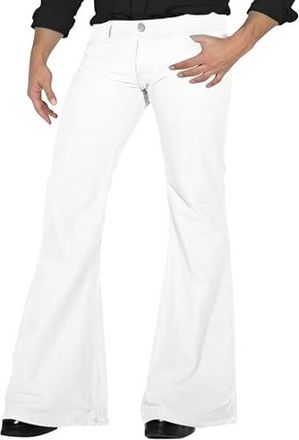 Generic Pantalon Disco années 70 pour Homme, Coupe décontractée, Pantalon en Jean à Pattes déléphant, Classique, Vintage, Extensible, SLI