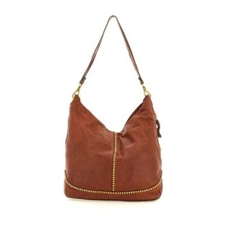 Campomaggi Femme, Sacs, Brun, Taille: ONE Size Monospalla Pelle Vacchetta Tinto Capo