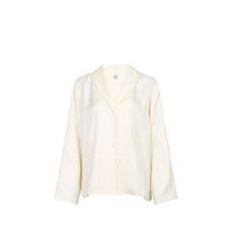 Toteme Chemise &agrave; lettrage brod&eacute; en soie