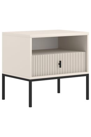 Boxxx Nachtschrank Maggiore, Kaschmir, Metall, 1 Schubladen, 53.9x52.4x39 cm, Typenauswahl, Schlafzimmer, Nachttische