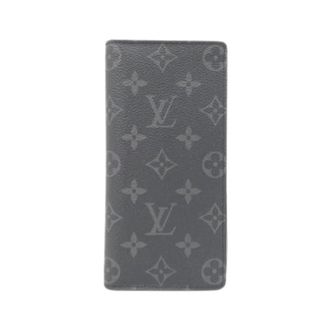 Louis Vuitton Pre-owned Porte feuille Brazza Monogram Eclipse Lange Geldb&ouml;rse - - Pre-owned - Damen - Schwarzk - ONE SIZE