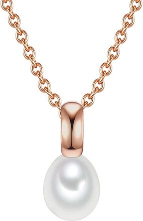 Valero Pearls Halskette - Sterling Silber Halskette S&uuml;&szlig;wasser-Zuchtperle - Gr. unisize - in Quarz - f&uuml;r Damen