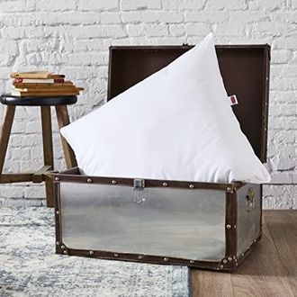 Dodo Lot de 2 Oreillers Anti-Acariens 60x60 cm - Confort Médium, Finition Bourdon - Enveloppe 100% Polyester - Garnissage Synthétique 100% Polyester Circul