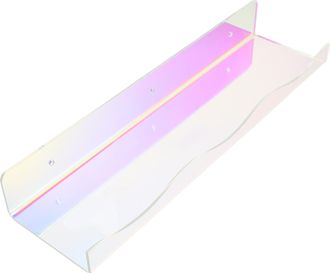 Valiclud STOBAZA Schillerndes Acryl Wandregal Transparent mit Multifunktionalem Stauraum f&uuml;r Nagellack Parf&uuml;m Make Up Wandmontage ohne N&auml;gel Kinderzimmer Badez