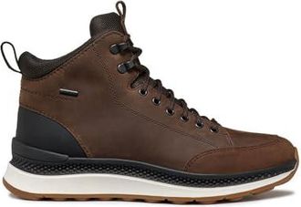 Geox Homme U Spherica Actif X2 Bottines à la Cheville, Café Noir, 44 EU