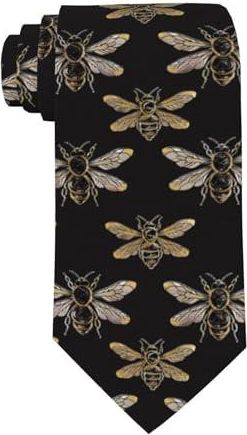 Generic Abeilles Élégantes Cravatte Décontractée Cravates Hommes Polyvalente Cravate Homme Pour Fêtes Affaires Mariage