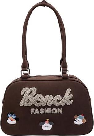 Generic Sac &agrave; bandouli&egrave;re en cuir synth&eacute;tique avec poches pour femme, pour le travail, le shopping, les voyages, caf&eacute;, 12.99*4.72*7.87inch
