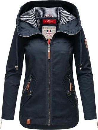 Navahoo B692 Parka mi-saison pour femme, bleu marine, S