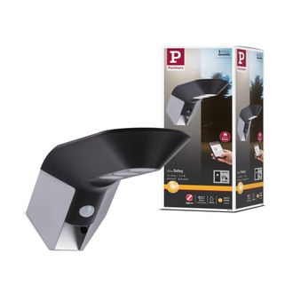 Paulmann 94279 LED Solar Zigbee Wandleuchte Soley Au&szlig;enleuchte incl. 1x1 Watt IP44 Anthrazit Kunststoff, Metall 3000 K