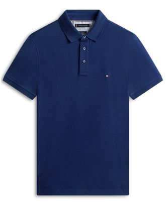 Tommy Hilfiger Piqu&eacute;-Poloshirt Slim Fit 1985 mit Stretch und Logo-Stickerei in